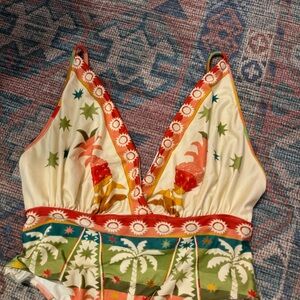 FARM Rio | Swim | Farm Rio Rainbow Sunset Printed Swimsuit | Poshmark